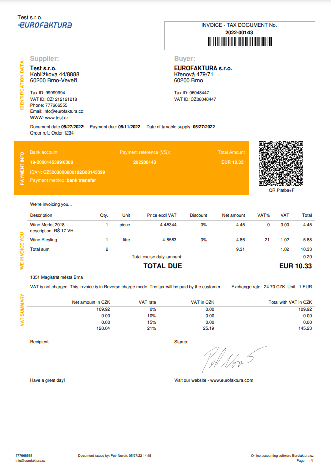 Czechia Free invoicing – Tax compliant cloud invoicing for Central ...