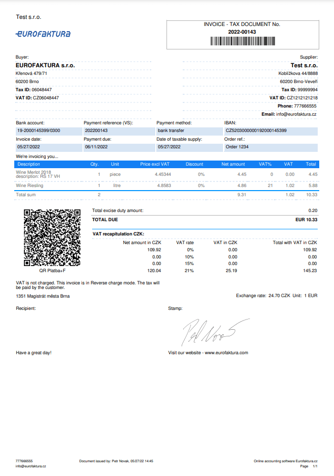 Czechia Free invoicing – Tax compliant cloud invoicing for Central ...