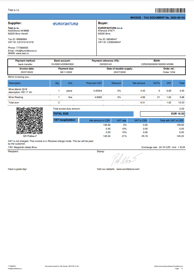 Czechia Free invoicing – Tax compliant cloud invoicing for Central ...