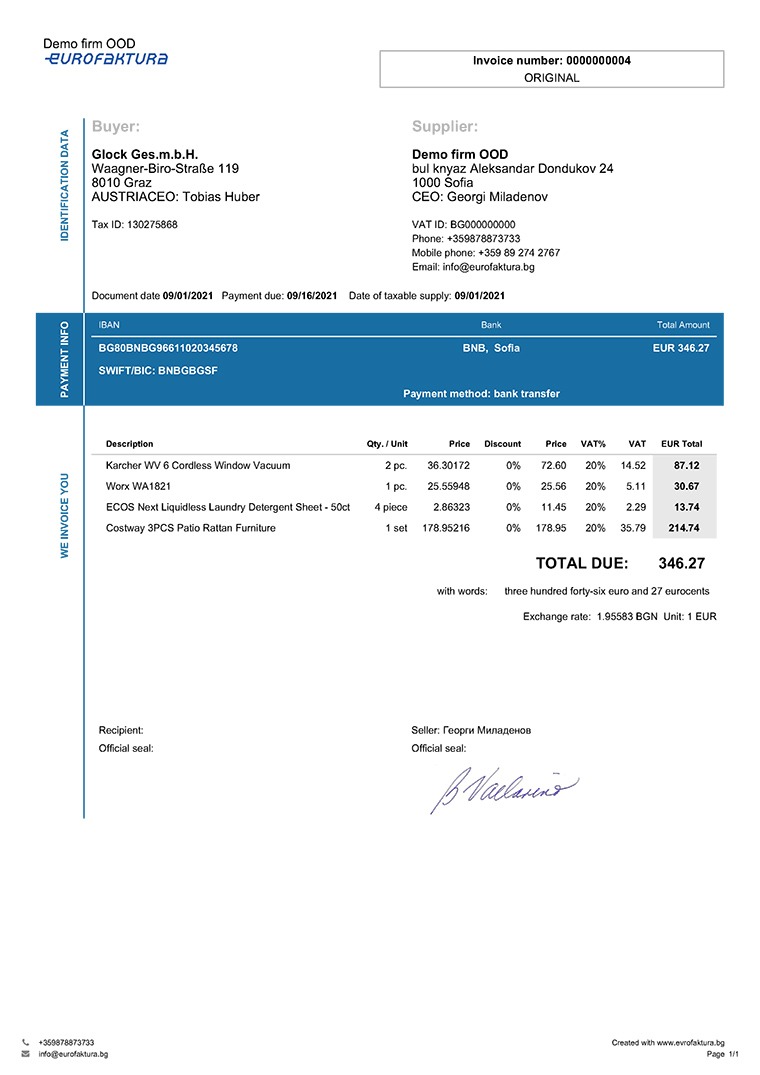Bulgaria Free invoicing – Tax compliant cloud invoicing for Central ...